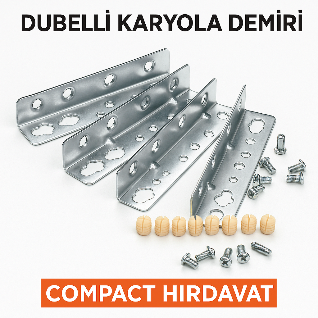 Dubelli Karyola Demiri – Sağlam ve Uzun Ömürlü Yatak Bağlantı Çözümü